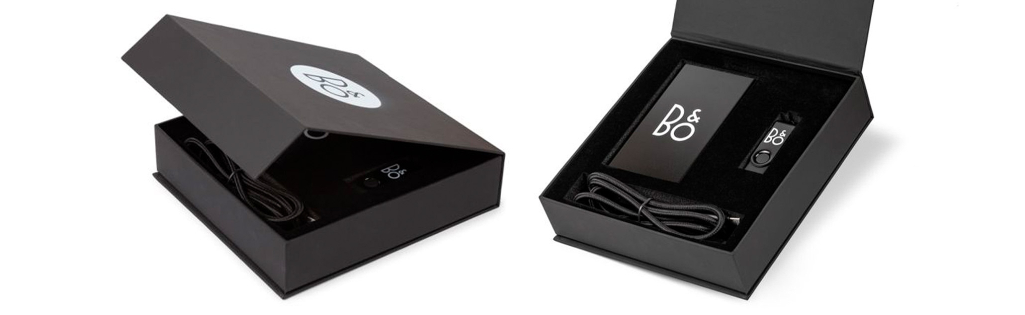 Large Black Flip Box - USB Flash 24